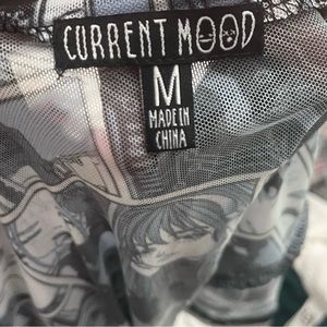 Current Mood | Tops | Nwot Current Mood Graphic Comic Anime Girl Open ...